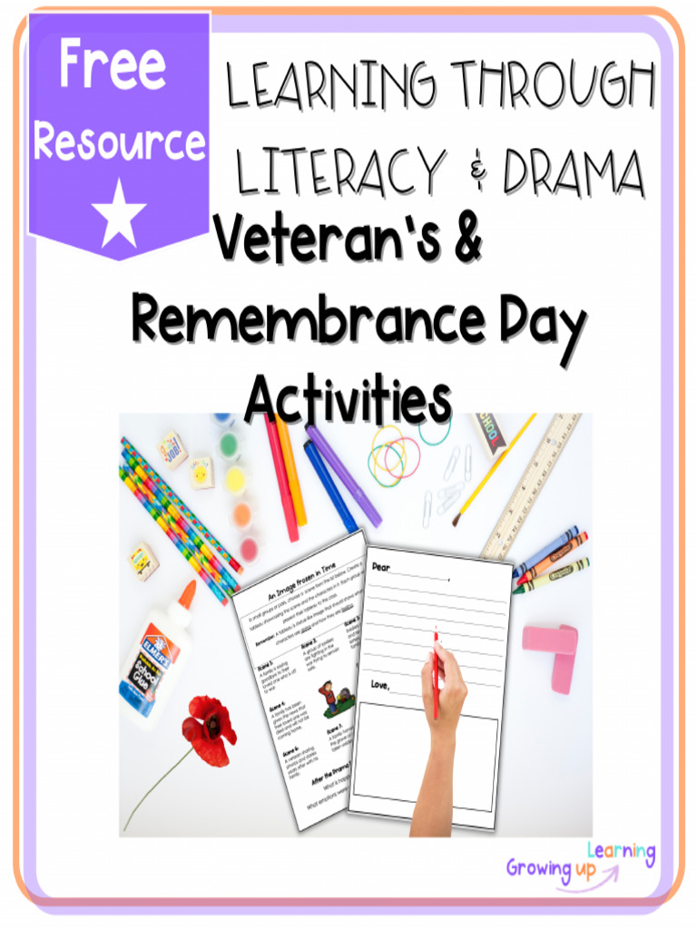 VeteransDayRemembranceDayLearningthroughReadingWritingDrama 2 | PDF