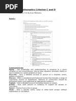 IB MYP - Mathematics Syllabus | PDF | Numbers | Equations