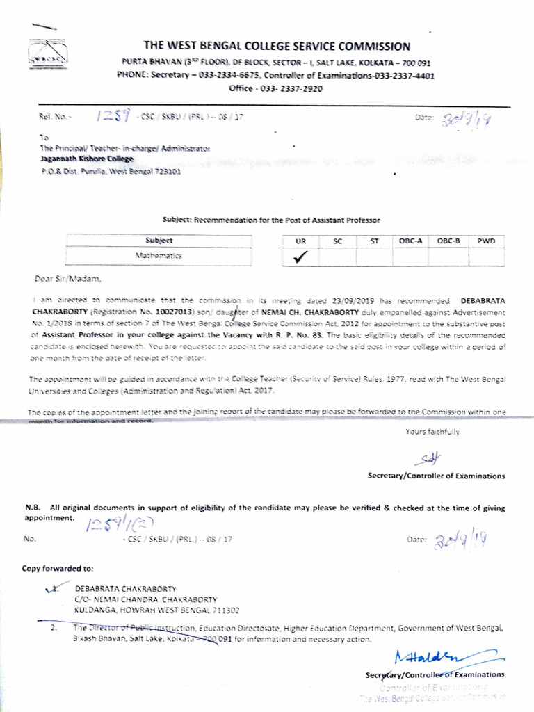 CSC Appointment | PDF