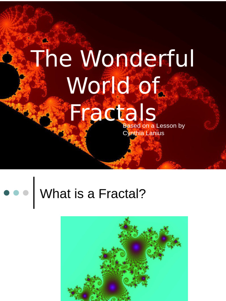 The Wonderful World of Fractals PowerPoint | PDF | Fractal | Triangle