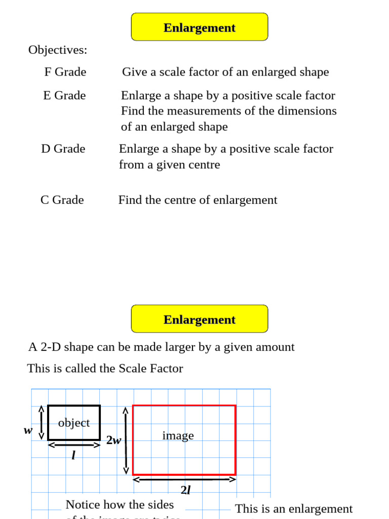 enlargement_1 | PDF | Shape | Length