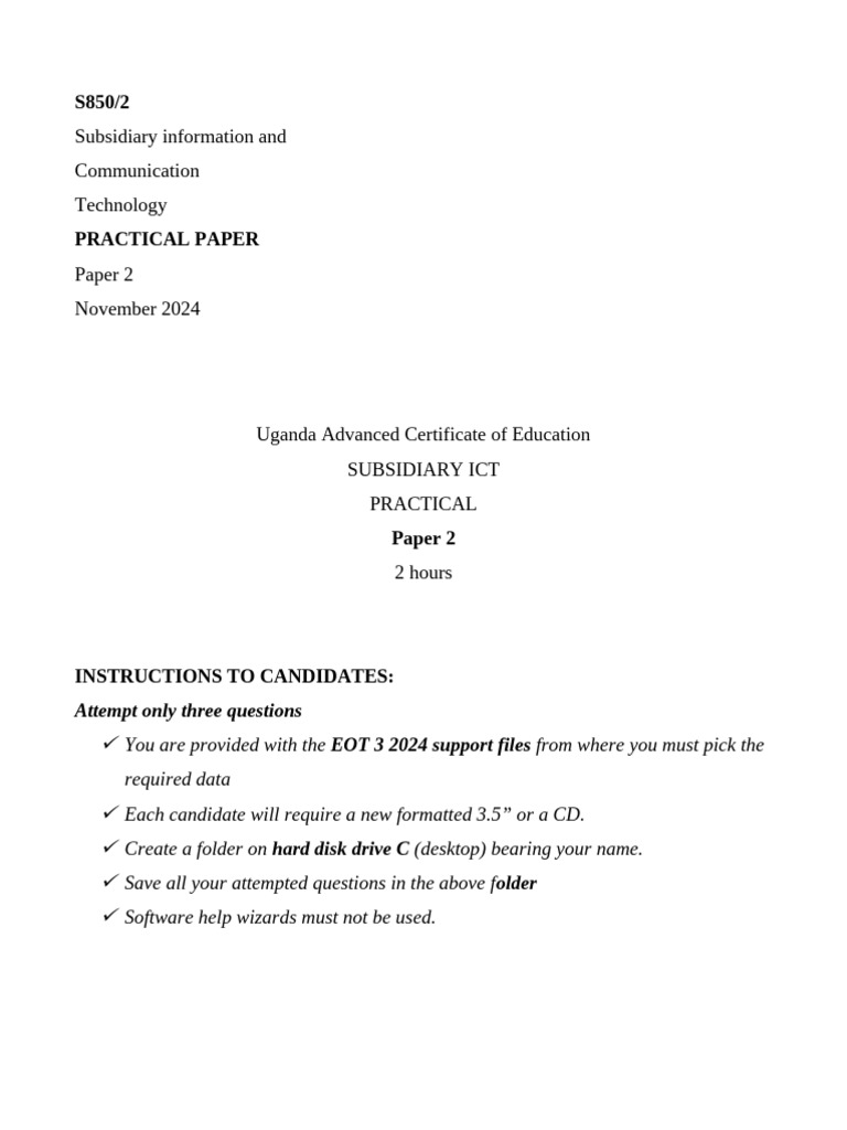 QN Paper | PDF | Computer File | Spreadsheet