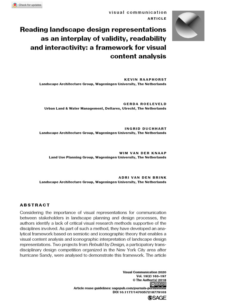 Analyzing Landscape Design Representations | PDF | Representation (Arts) | Semiotics