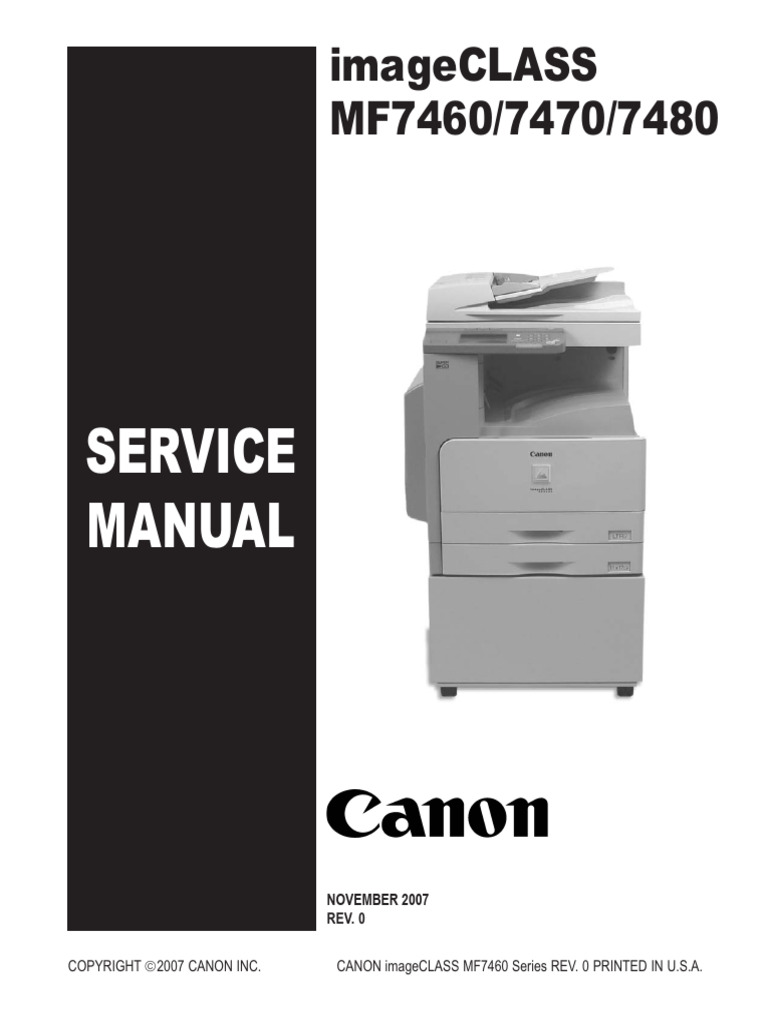 Service Manual Imageclass Mf7400 SM | PDF | Image Scanner | Direct Current