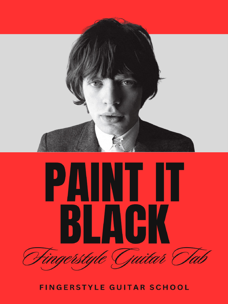 Paint It Black Fingerstyle Tab Pack | PDF | Songs | Musical Forms