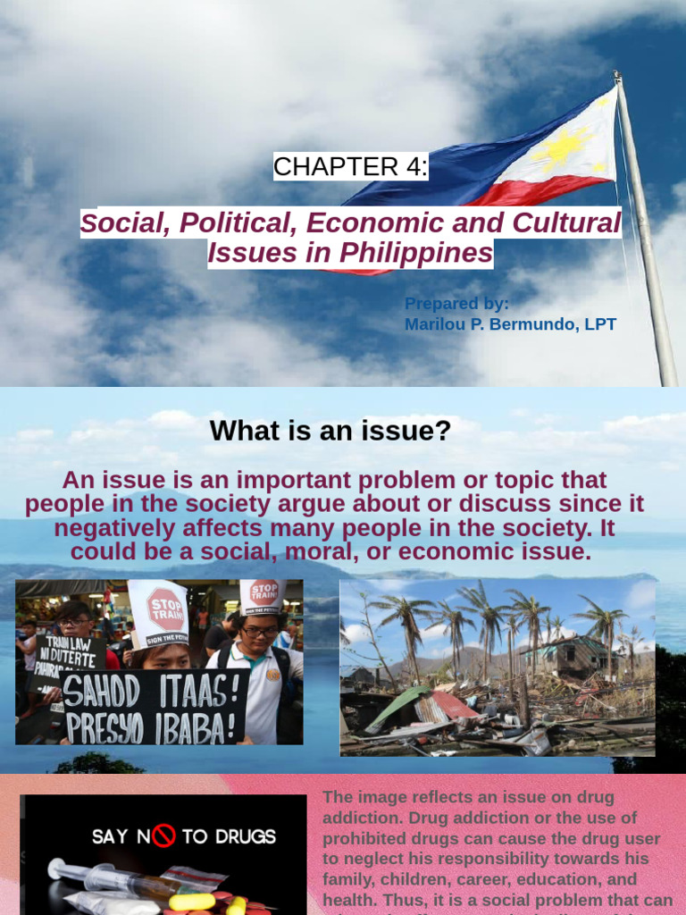 Philippine Social, Political, Economic Issues | PDF | Government