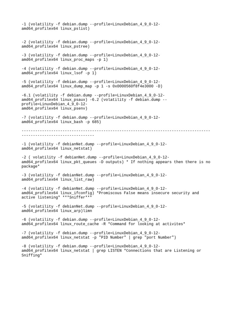 Commands Cheat Code | PDF