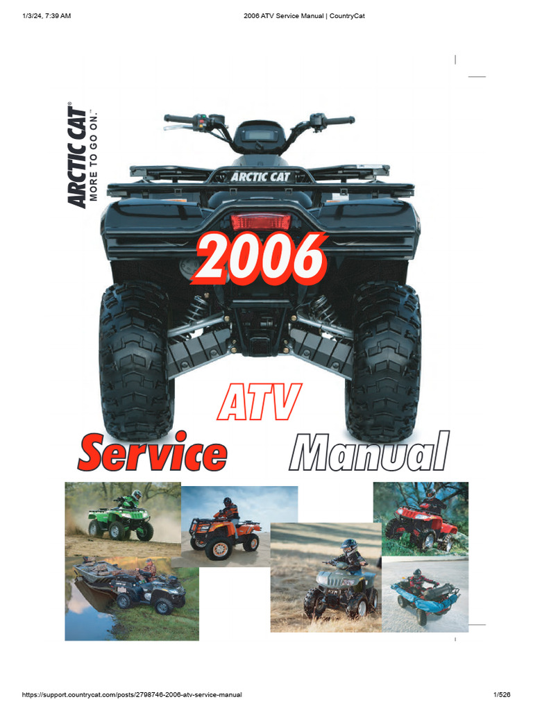 2006 ATV Service Manual Download | PDF