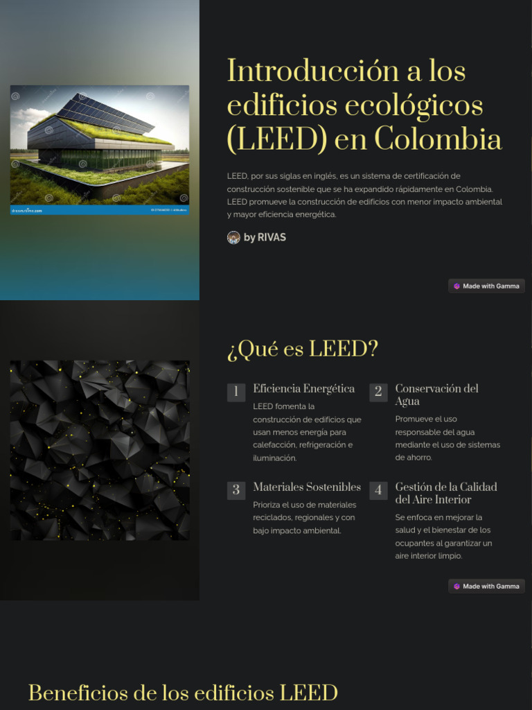 Introduccion A Los Edificios Ecologicos LEED en Colombia | PDF | Uso eficiente de energía ...