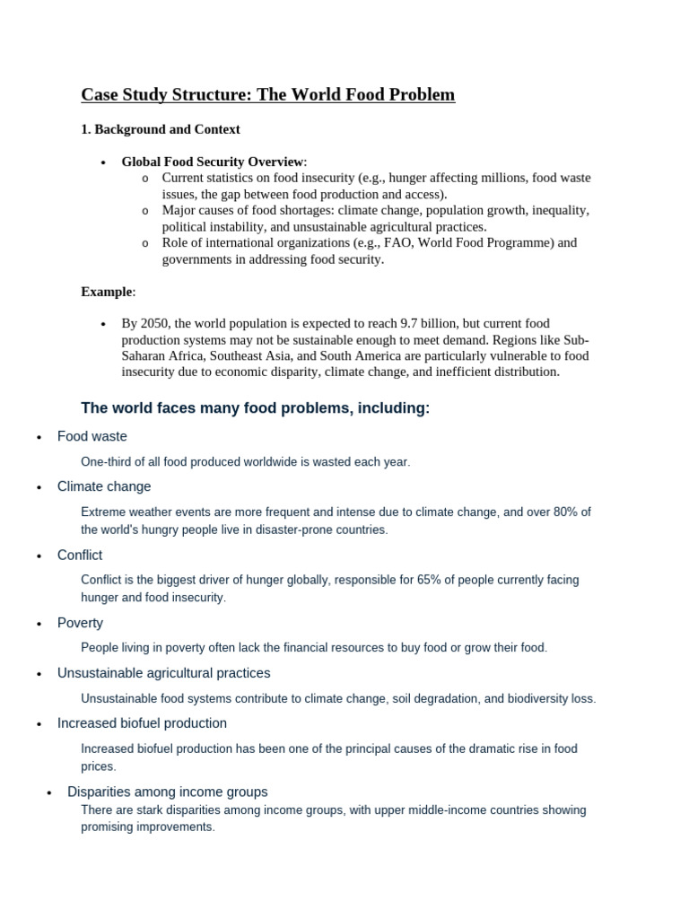 Case Study 5 | PDF | Food Security | Agriculture