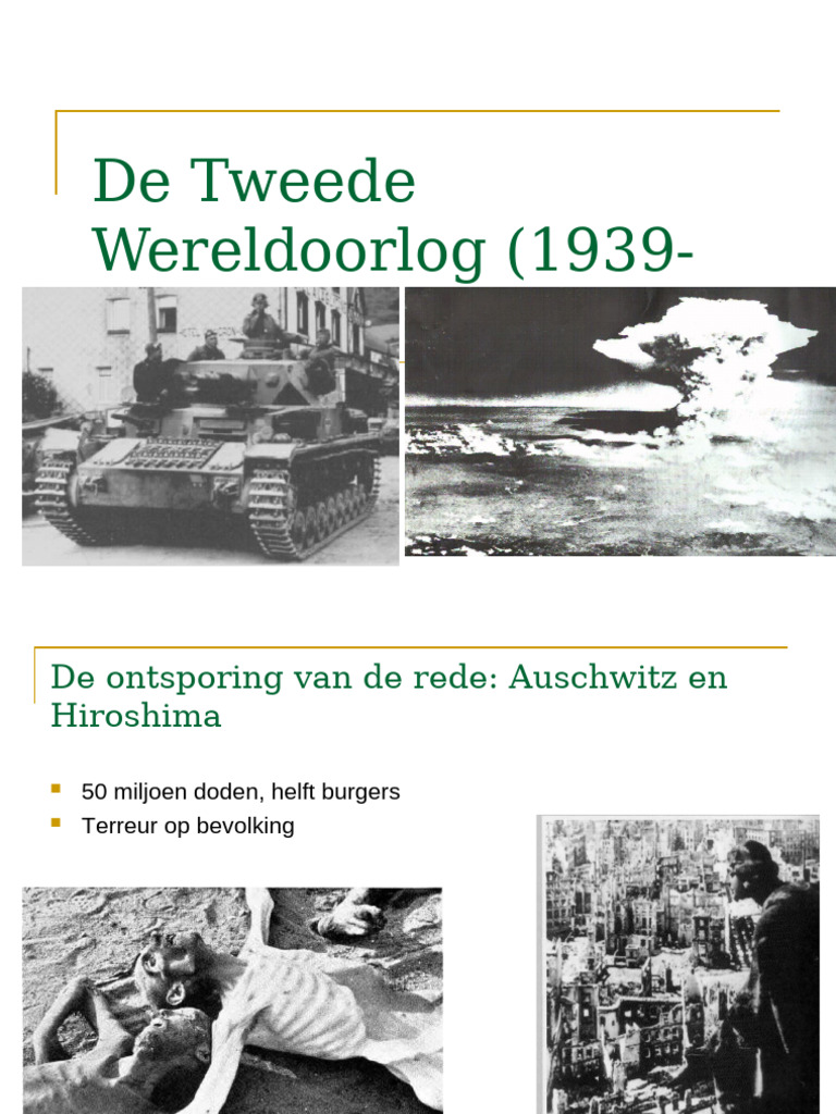 De Tweede Wereldoorlog2018 | PDF