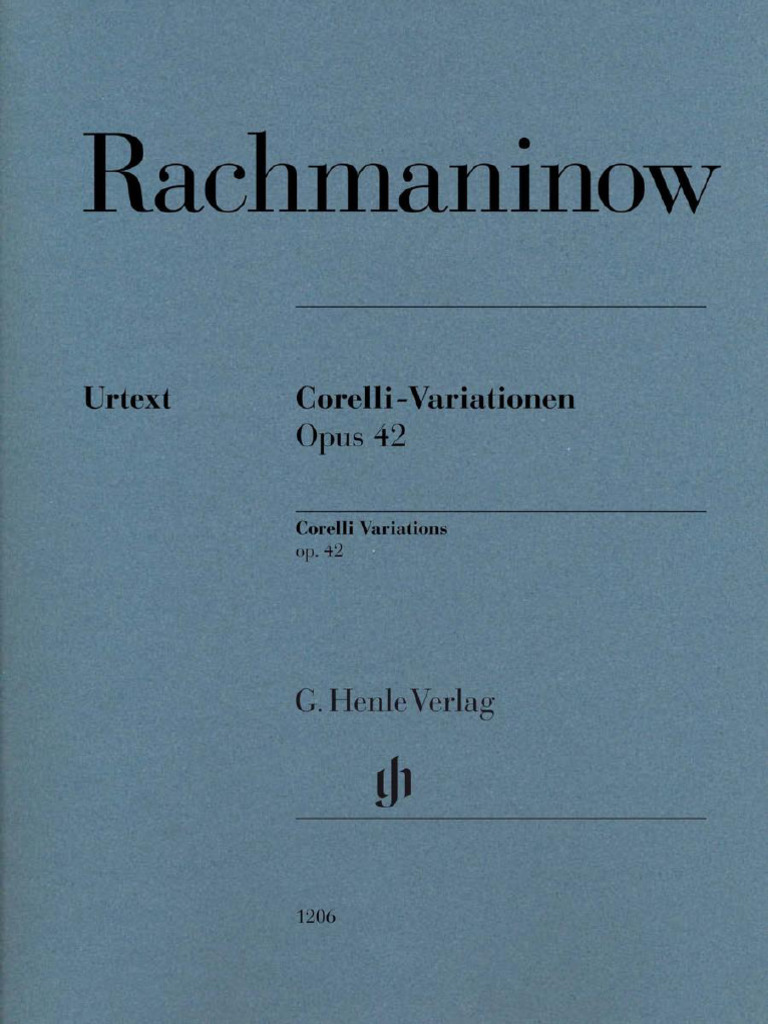 Sergej Rachmaninov - Corelli Variations | PDF | Application Software | Software