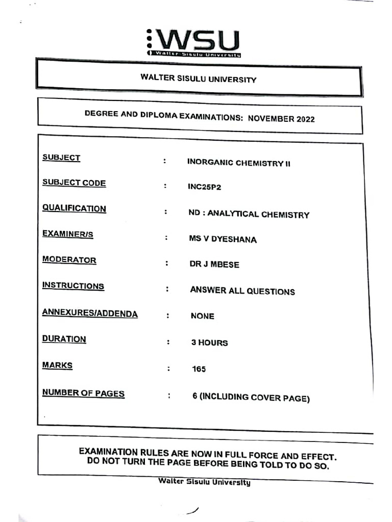 Inorg Chem LL NOV 2022 | PDF