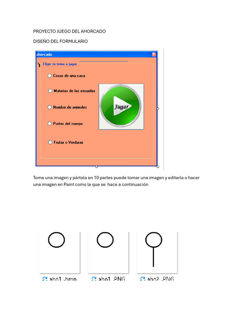 JUEGO DEL AHORCADO (Código) | PDF