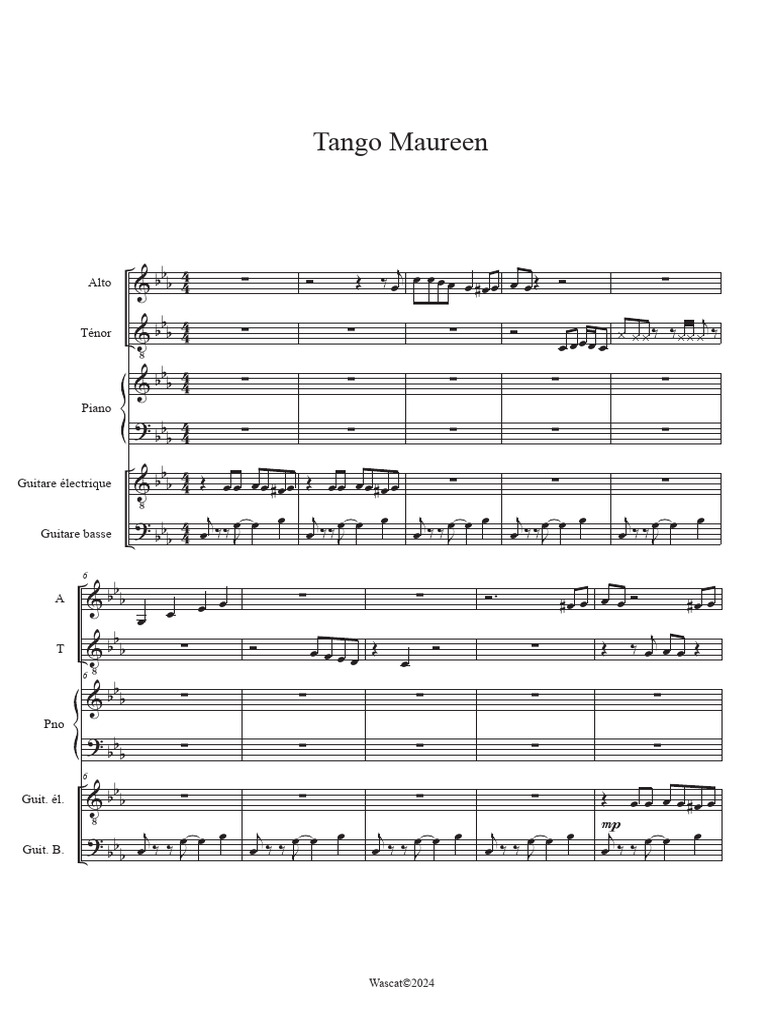 Tango Maureen 3 - Score | PDF