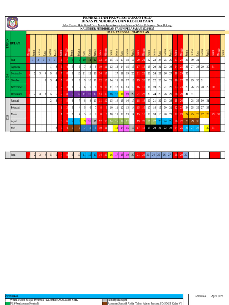 KALENDER, PEKAN EFEKTIF, PROSEM, KKM TP. 2024-2025 Geografi | PDF