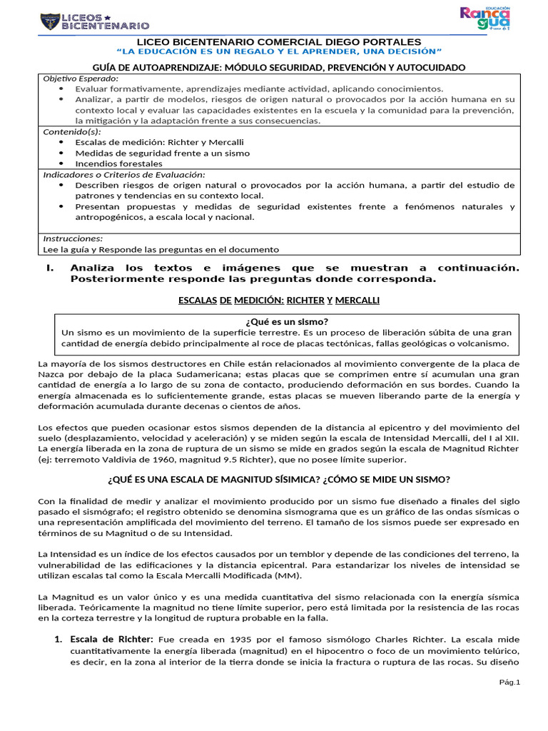 Guía de Seguridad y Prevención Sísmica | PDF | Temblores | Sismología