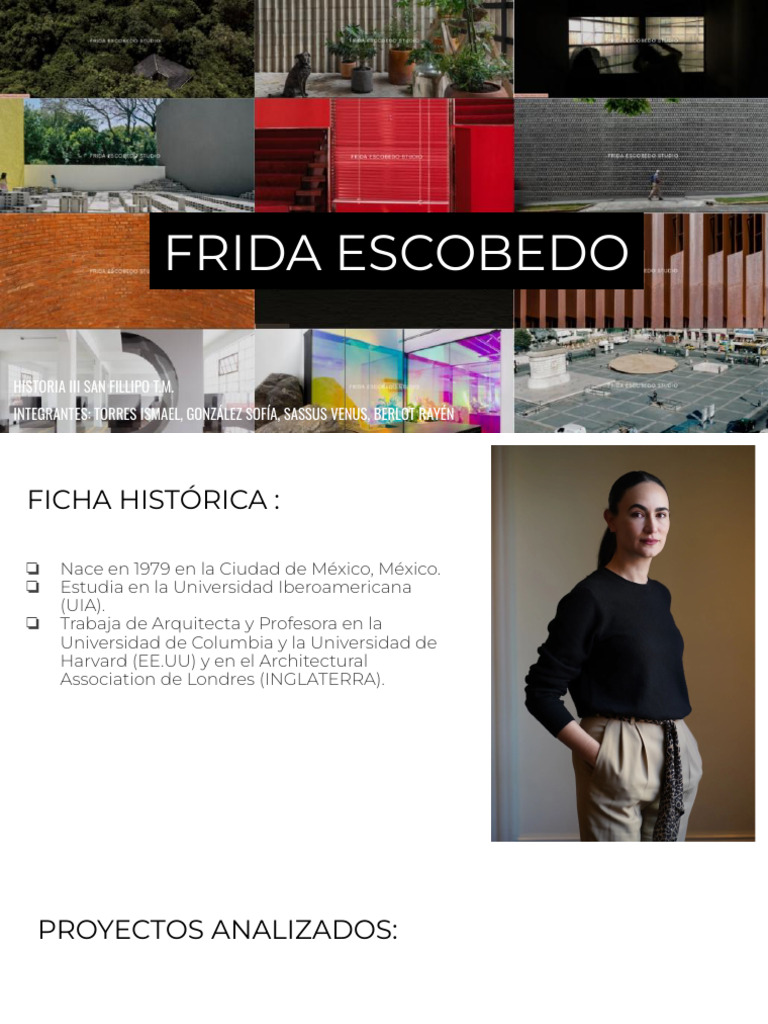 Frida Escobedo: Arquitectura y Comunidad | PDF