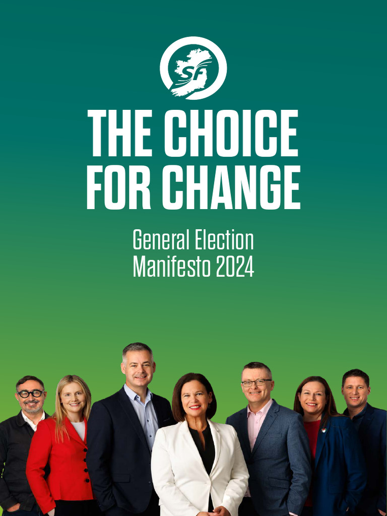 Sinn Féin Manifesto 2024 | PDF | Cost Of Living | Child Care