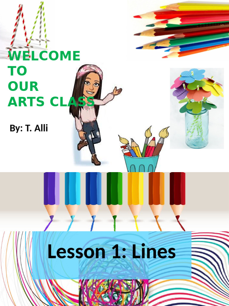 Arts Lesson 1 Lines | PDF | Art