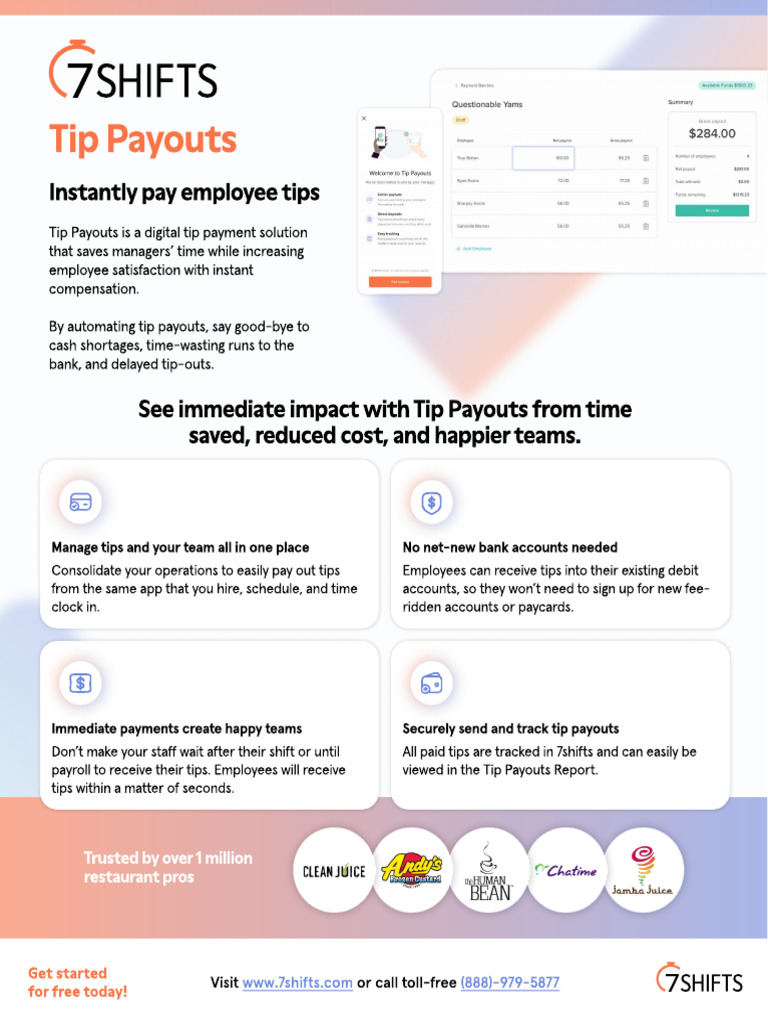 Tip Payouts - Employee | PDF