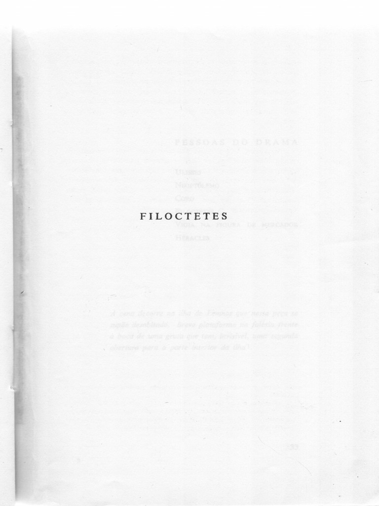 Sófocles, Filoctetes 2 | PDF