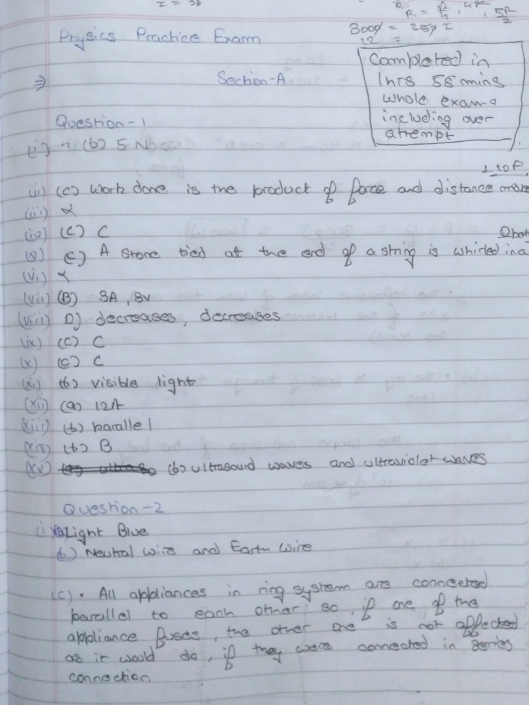 Practice Exam-1 Solution | PDF