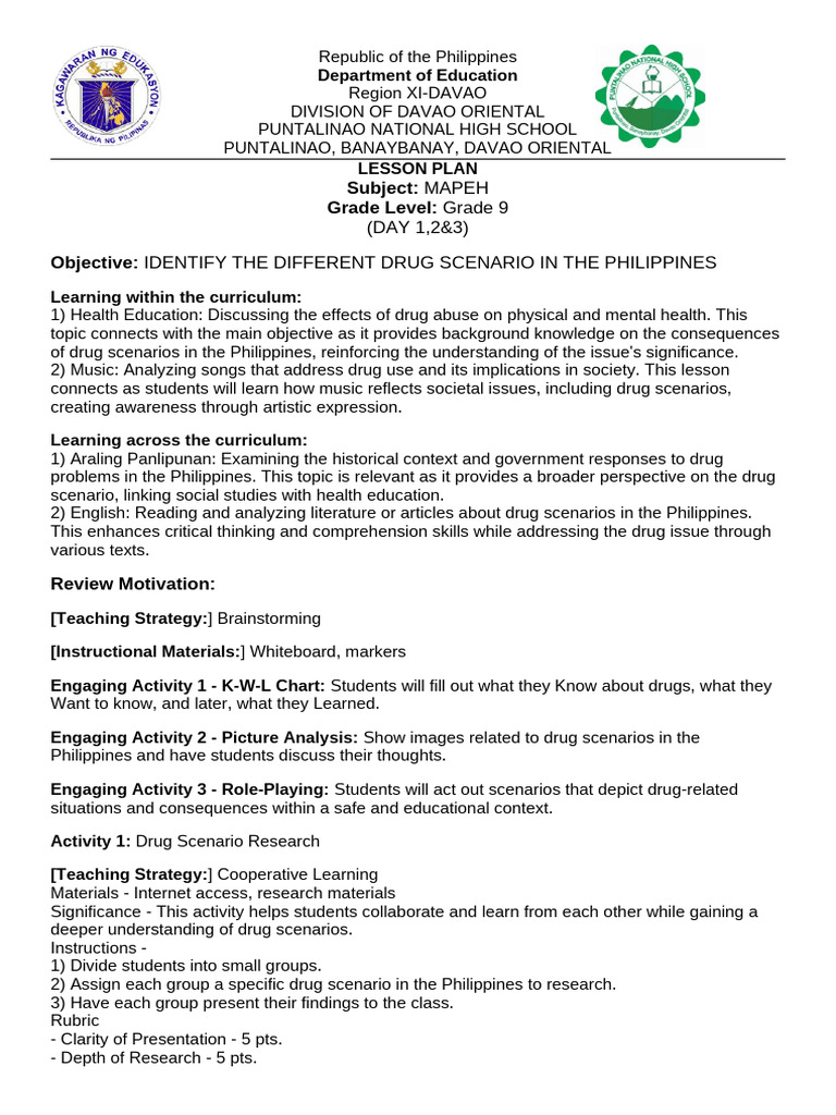 lesson_plan (3) | PDF | Learning | Lesson Plan