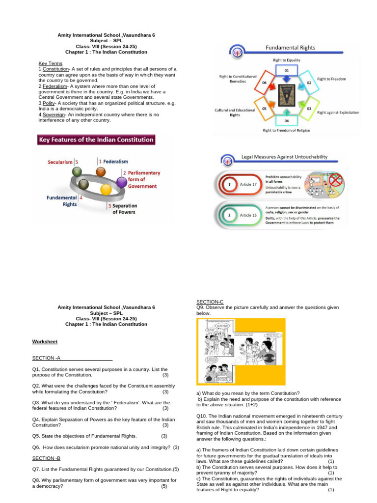 Amity International School, Vasundhara 6 Subject - SPL Class-VIII ...