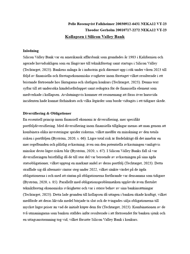 Finans - Uppgift | PDF