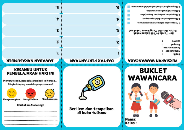 Buklet Wawancara - Bahasa Indonesia Kelas 5 SD | PDF