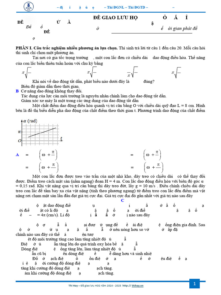 2. ĐỀ LÝ - L8 | PDF
