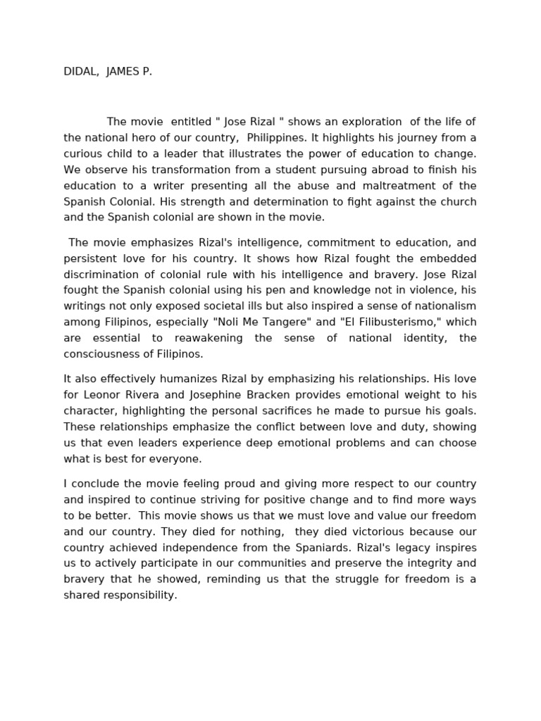 Movie Reflection | PDF | Social Science
