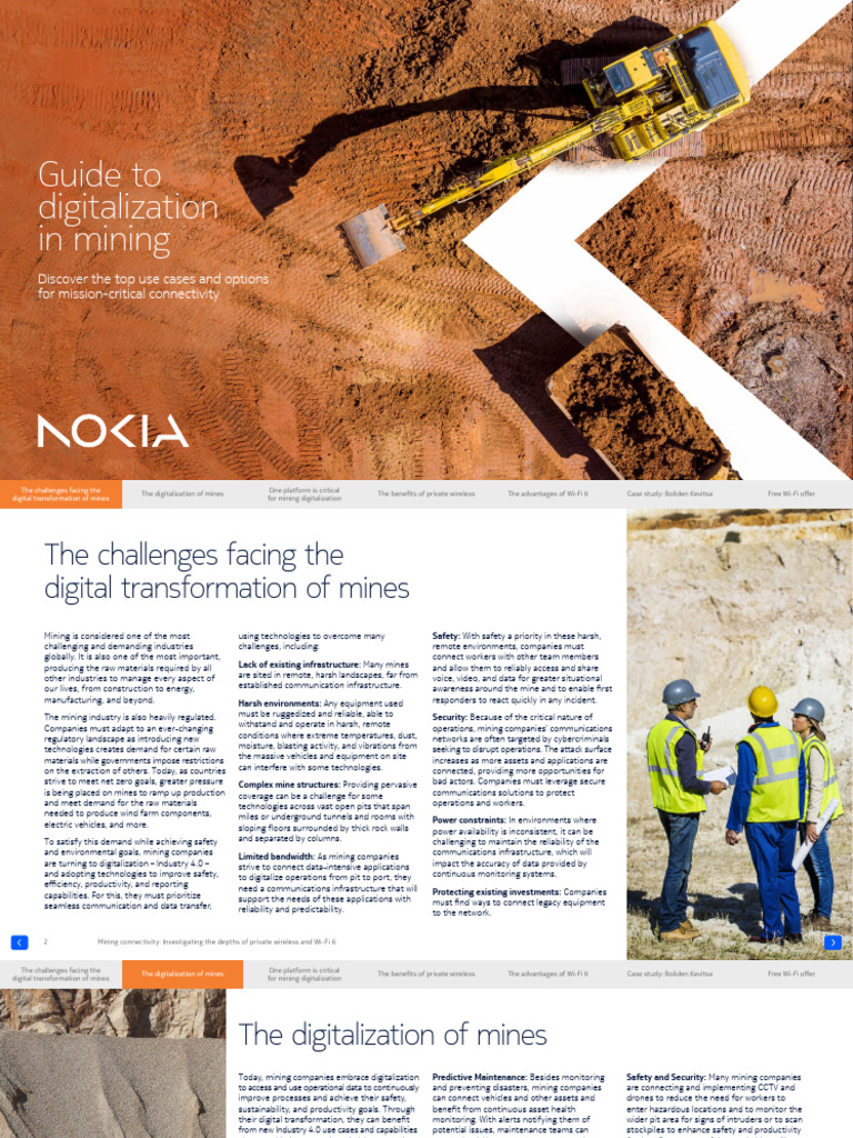 Nokia Guide To Digitalization in Mining Discover The Top Use Cases and ...