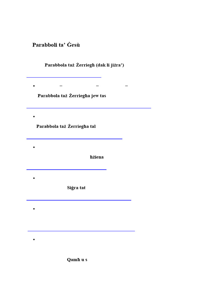 Il Paraboli Ta Gesu | PDF | Parables Of Jesus | Christian Belief And ...