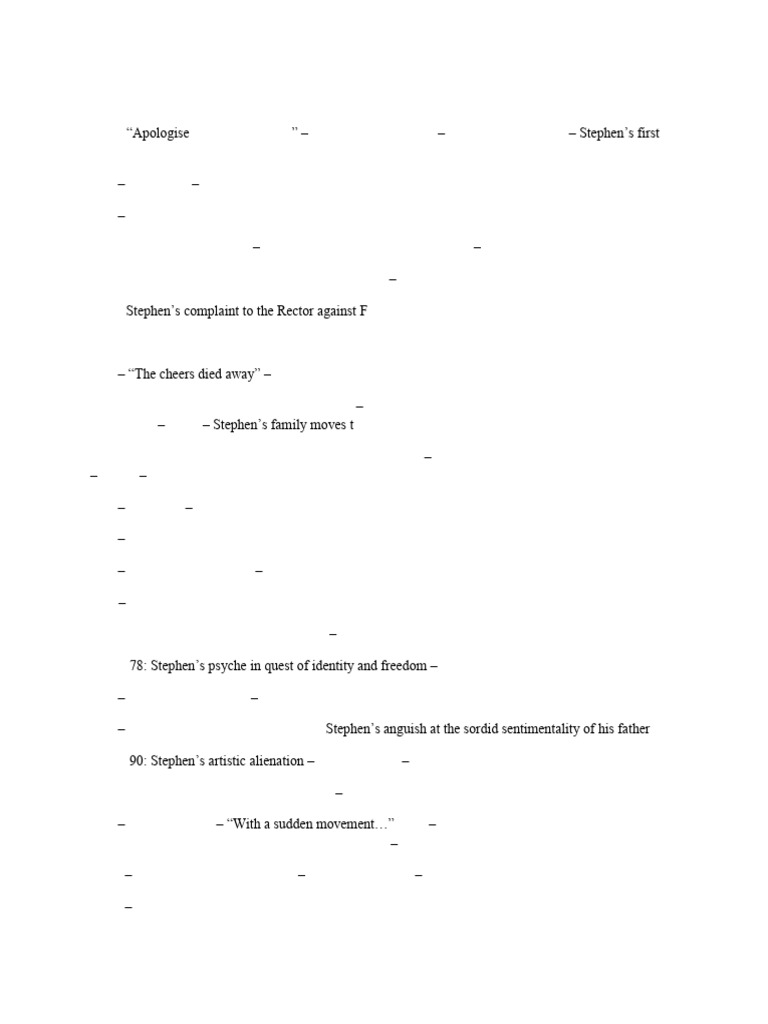 Portrait - Analysis of Plot, Symbols, Themes | PDF | A Portrait Of The ...