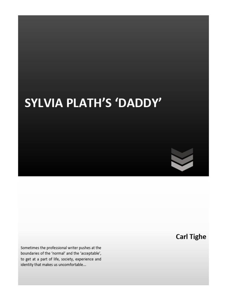 26 Sylvia Plath's 'Daddy' | PDF | Sylvia Plath