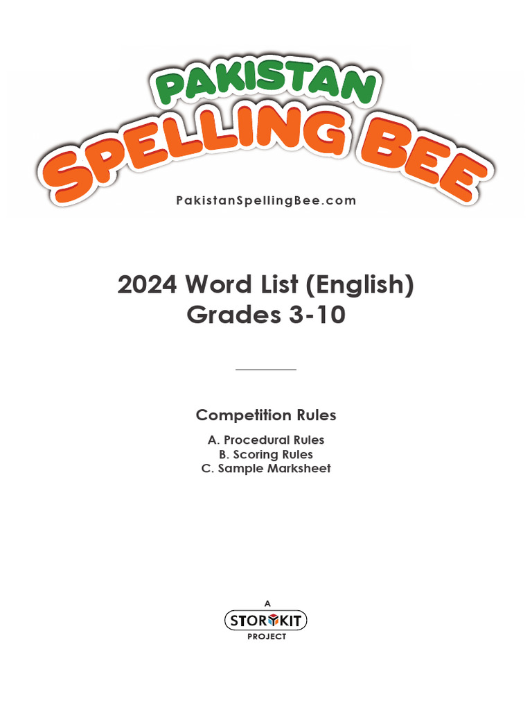 English-Word-List-Grade 4 | PDF | Spelling