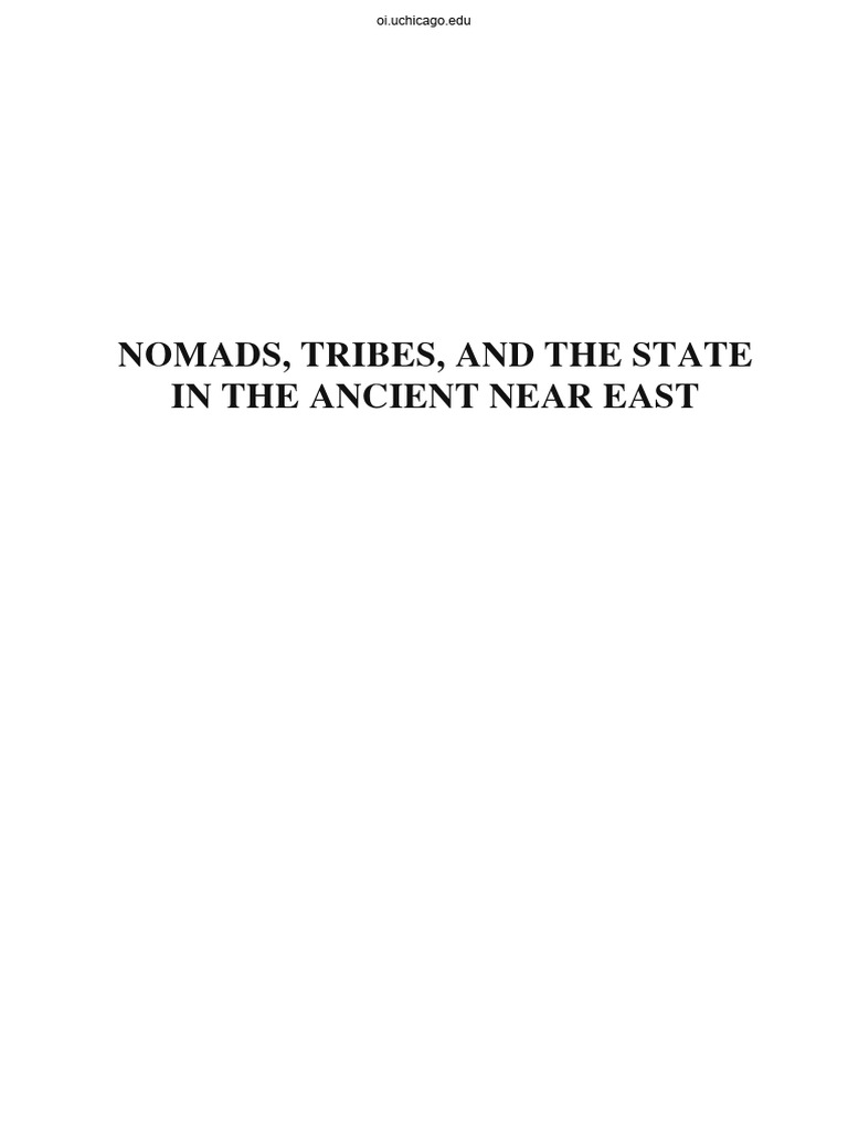 Nomadic Tribes in Ancient Near East | PDF | Nomad | Tribe