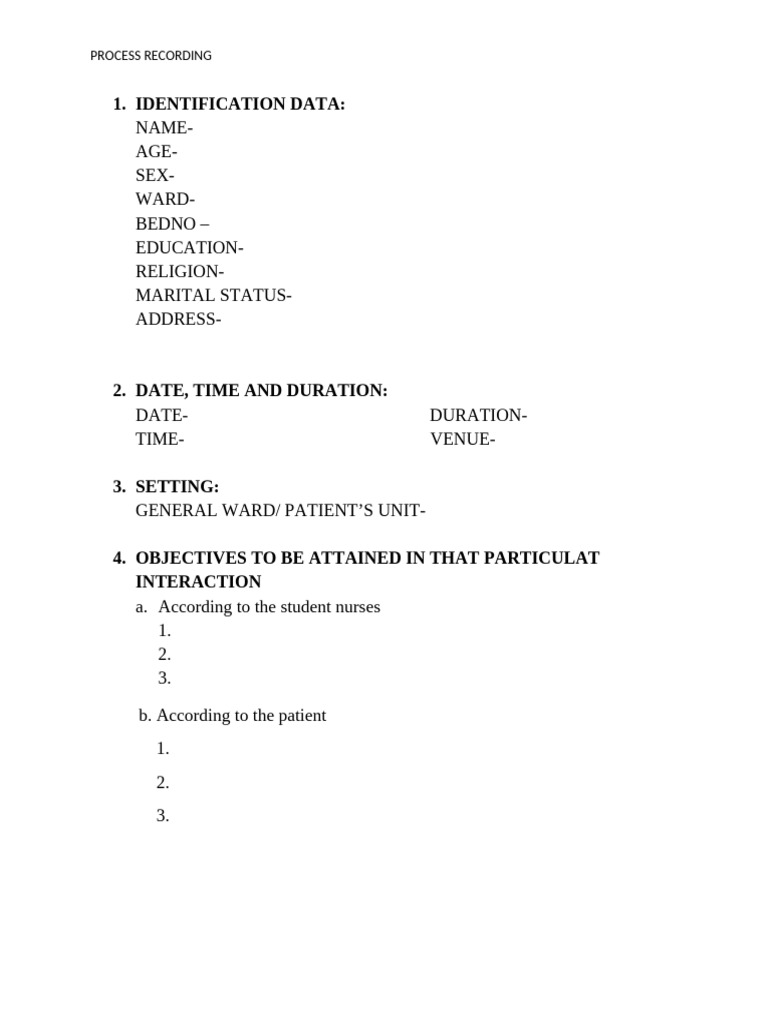 Sonali Process Recording | PDF