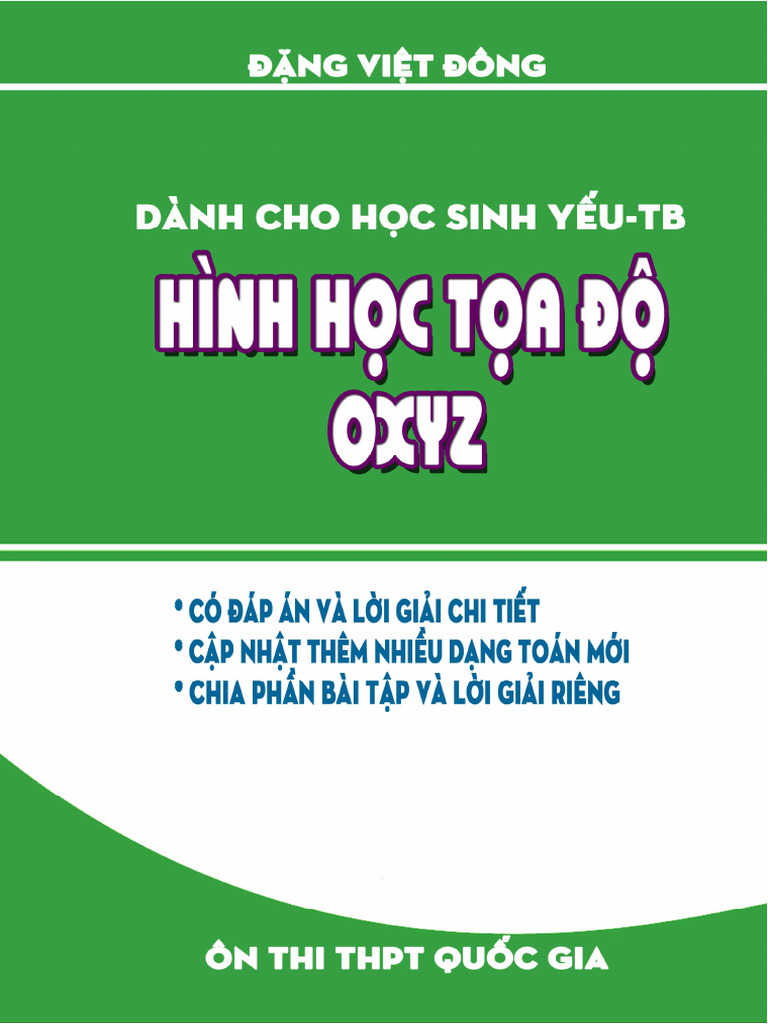 DONE (thuvientoan.net) Hình học tọa độ oxyz dành cho học sinh trung ...
