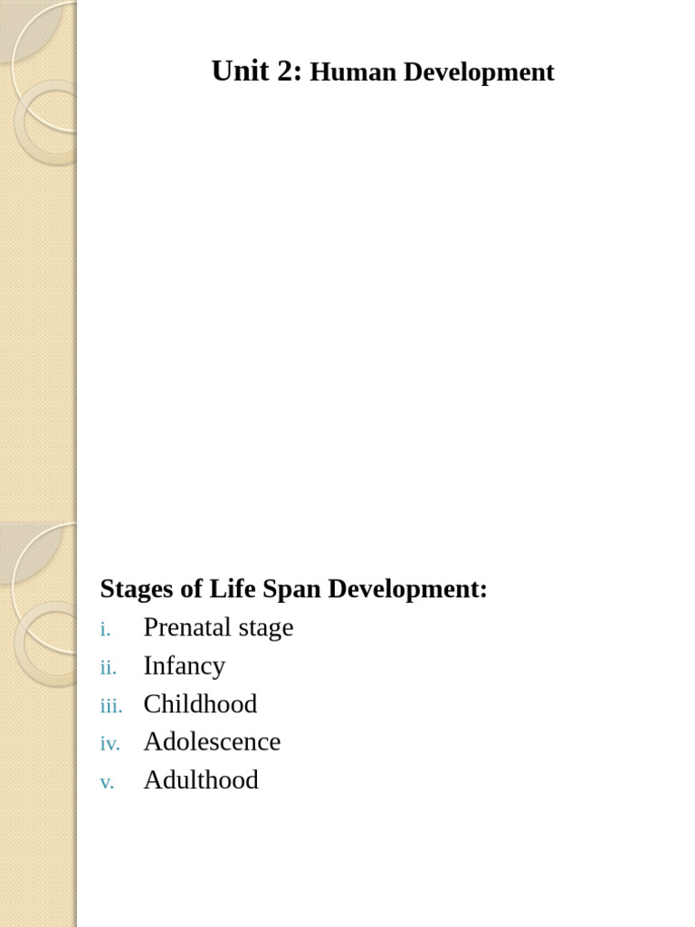 Unit 2 Human Development | PDF | Adolescence | Attachment Theory