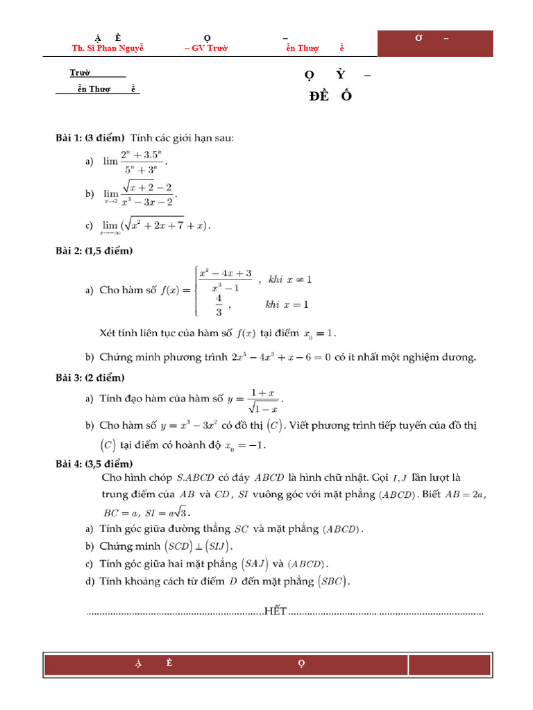 ÔN THI HK2 ĐỀ SỐ 8 | PDF