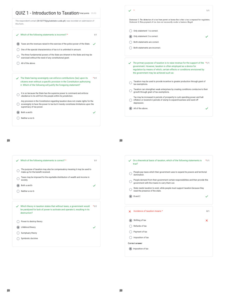 Income Tax Quizzes Exams and Assignments | PDF | Capital Gains Tax | Taxes