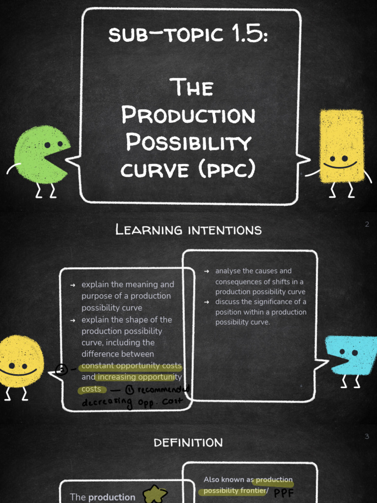 Sub-Topic 1.5: The Production Possibility Curve (PPC) | PDF | Economies | Economics