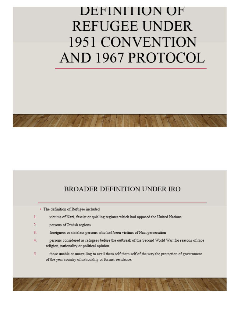 Definition of Refugeepptx | PDF | Internally Displaced Person | Crimes