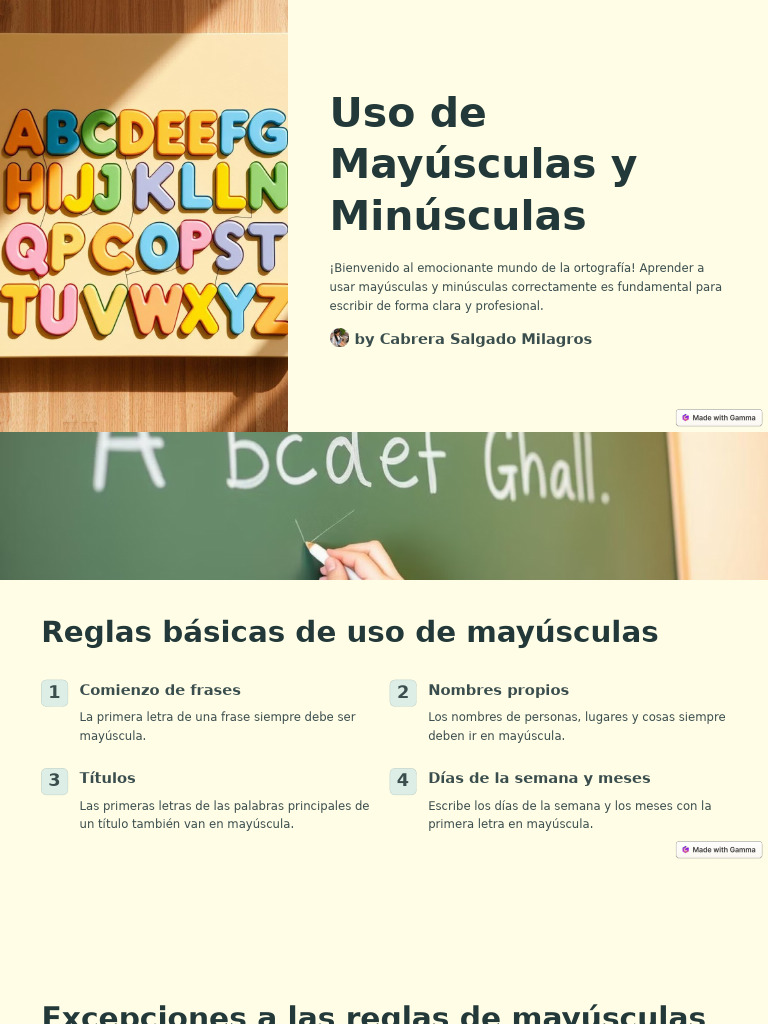 Uso correcto de mayúsculas y minúsculas | PDF | Caso de carta | Notación
