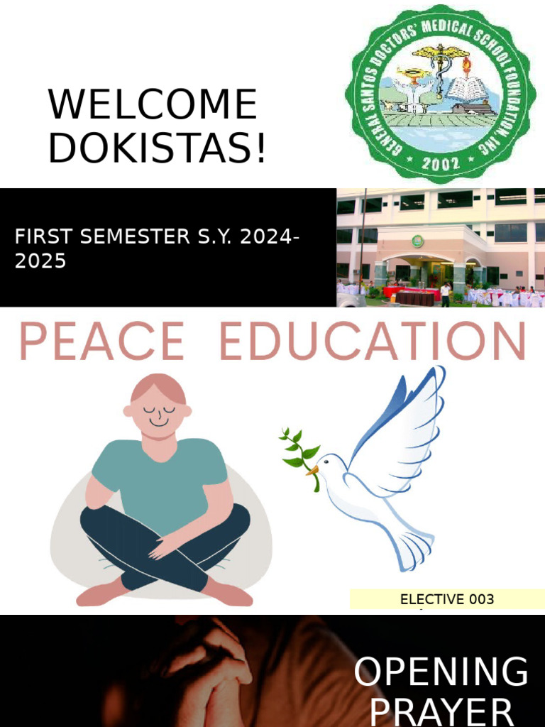 003 WEEK-1-Session-1-Class-Orientation | PDF | Attitude (Psychology) | Peace