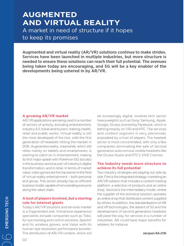 AR/VR Market Needs Structure | PDF | Virtual Reality | Augmented Reality