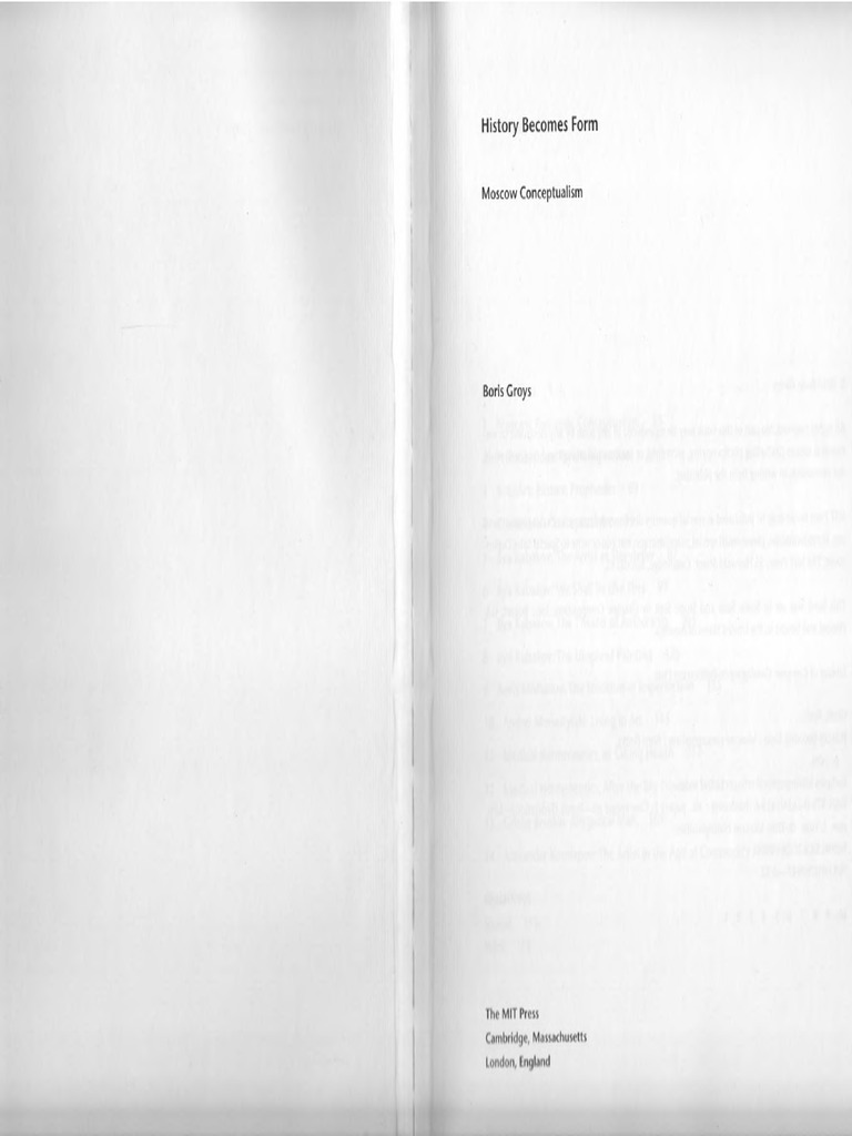 Boris Groys - History Becomes Form - Moscow Conceptualism-The MIT Press ...
